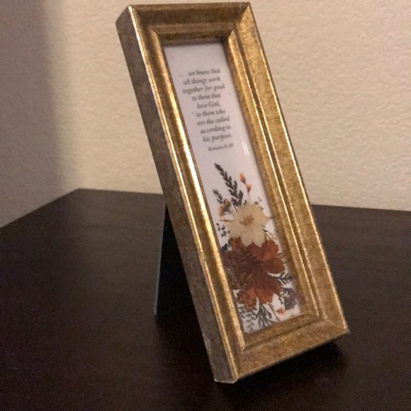 Other | Vintage Desk Bible Verse Reminder In Frame | Poshmark